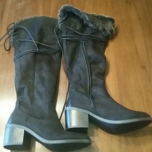 Merona | Shoes | New Merona Tall Winter Weatherproof Boots Black | Poshmark